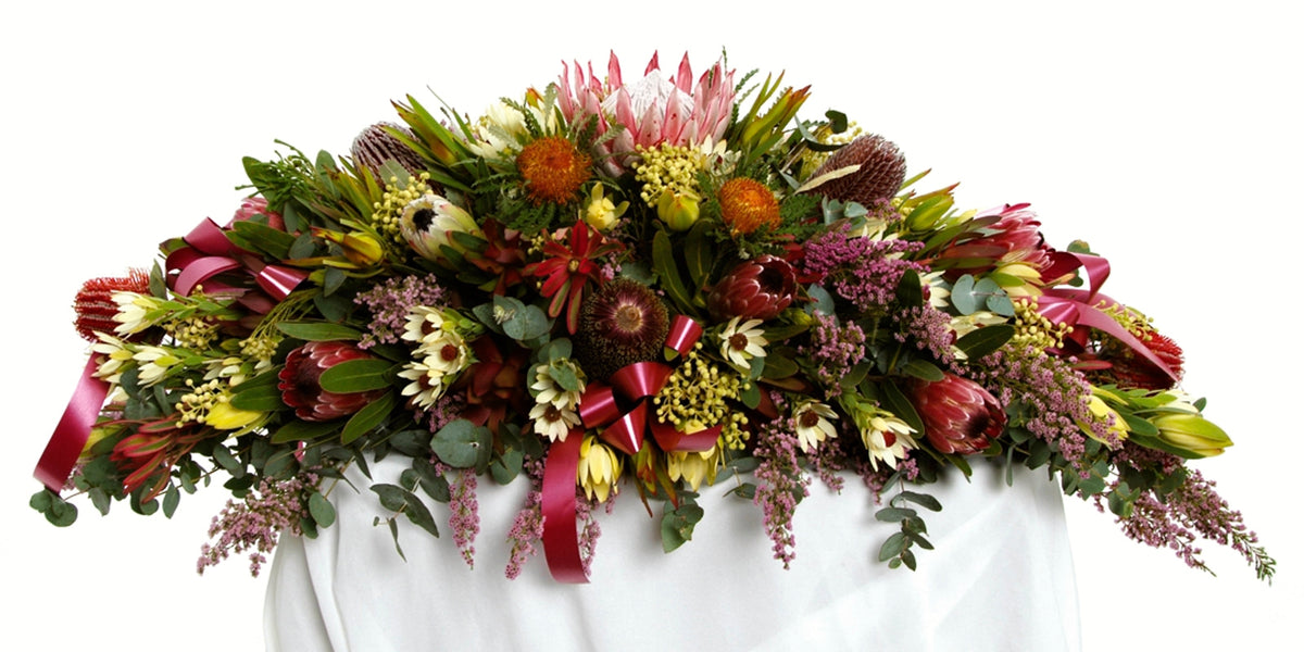 Native Casket Spray – Flowers Of Adelaide